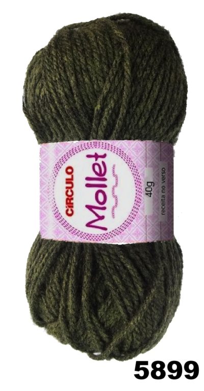 Fio Mollet Fibra Negra Círculo 40gr